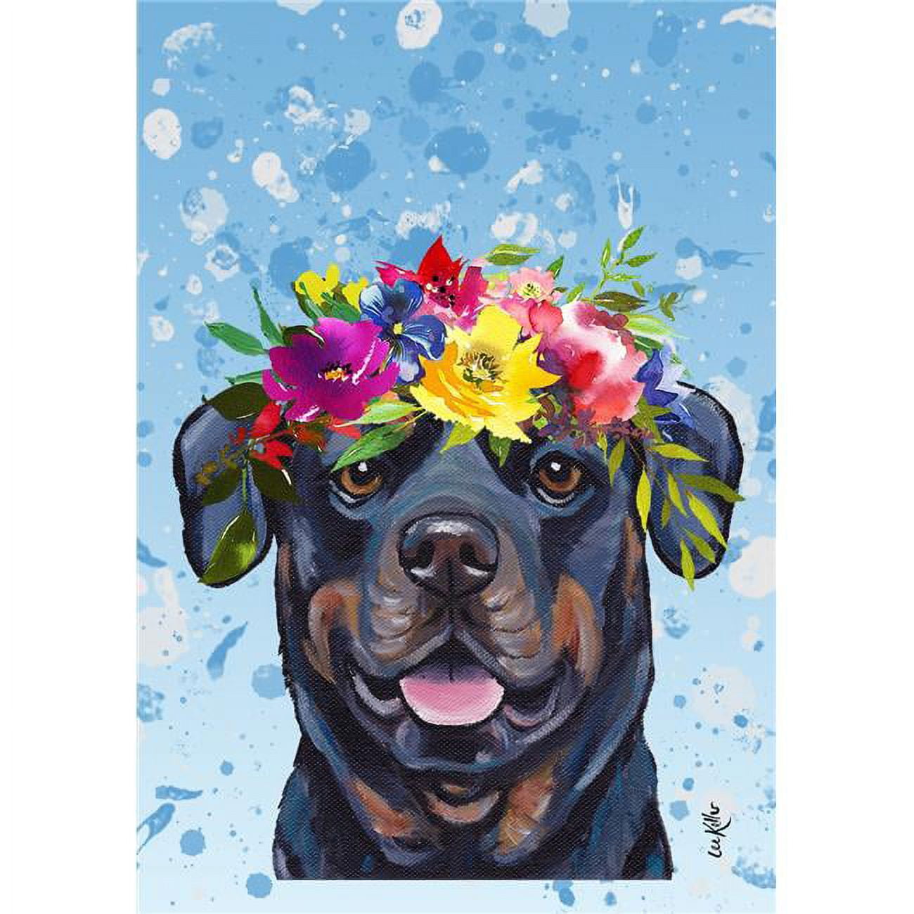 Rottweiler HHS Summer Crown House Flag - Walmart.com