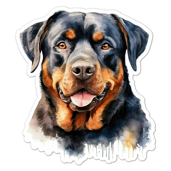 Rottweiler Sticker Indoor Outdoor Phone Decal Water Bottle Stickers Car ...