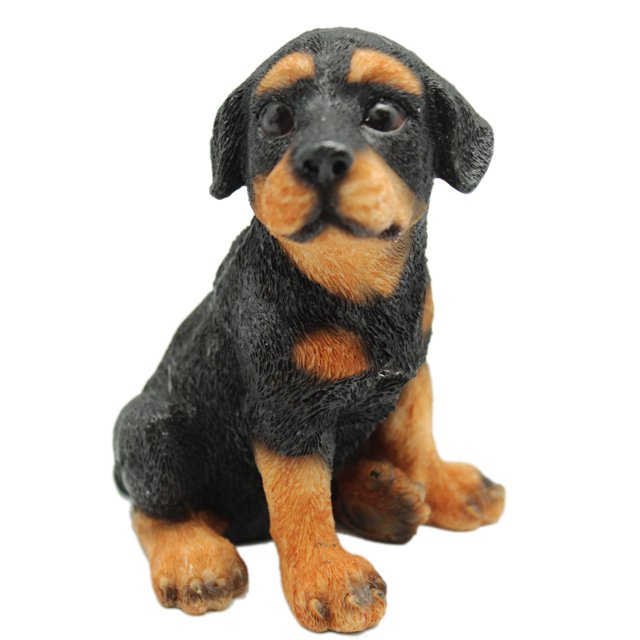 Rottweiler With No Collar Puppy Dog Figure - Walmart.com