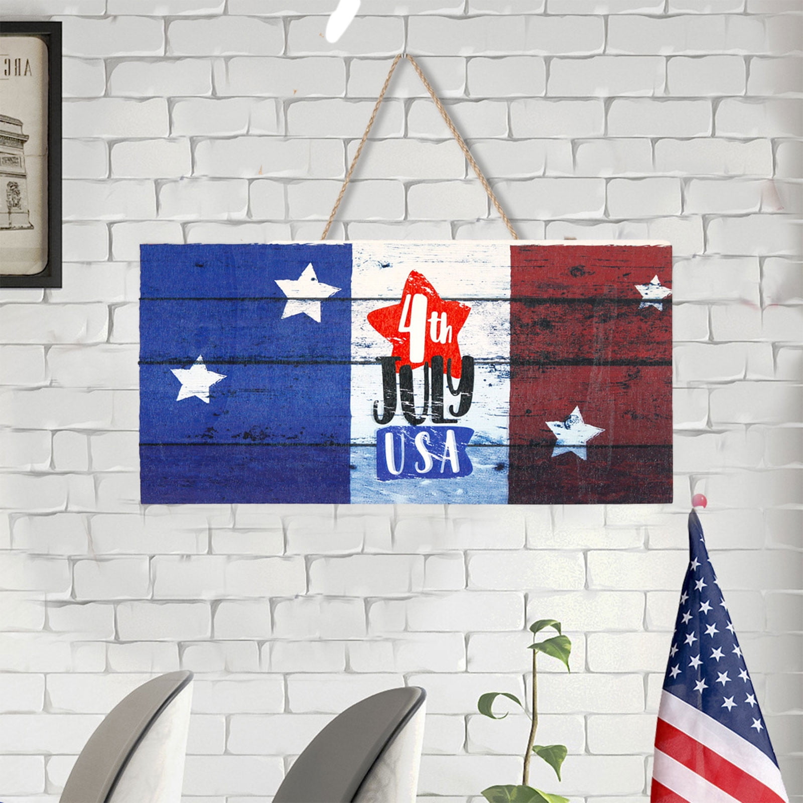 Roudbright 4th of July Door Sign | Patriotic Independence Day Decor ...