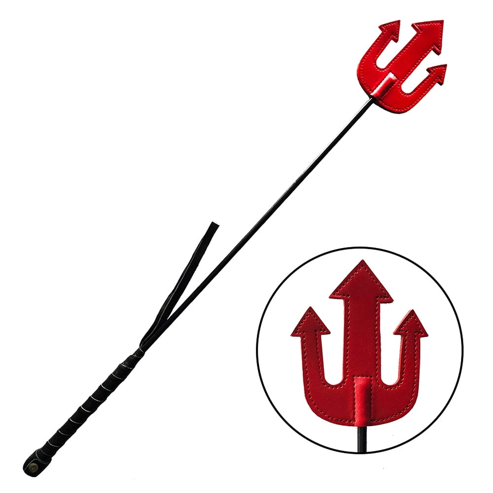 Rouge Leather Devil Riding Crop Red - Walmart.com
