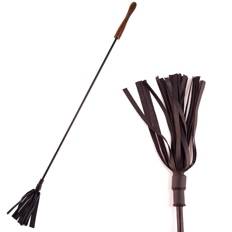 Rouge Riding Crop w/Rounded Wooden Handle Black - Walmart.com
