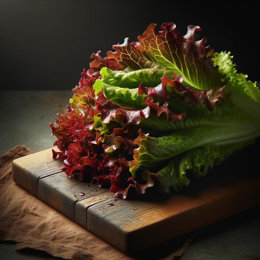 “Rouge d'Hiver” Lettuce AJH3 Seeds - Fast-Growing, Red-Tipped Lettuce ...