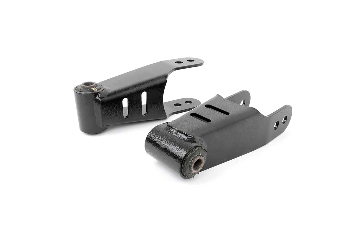 Rough Country 1-1.5" Rear Lowering Shackles for 19-23 Chevy/GMC 1500 ...