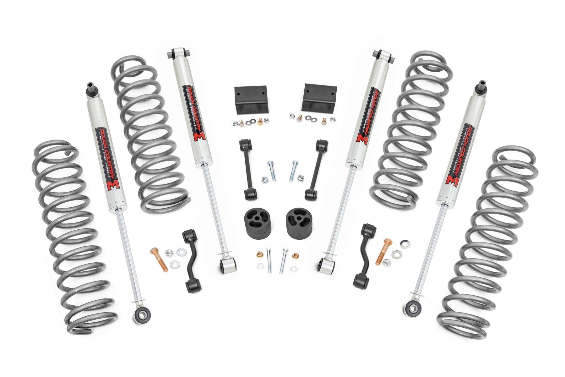 Rough Country 2.5" Lift Kit for 2018-2023 Jeep Wrangler JLU | Rubicon ...