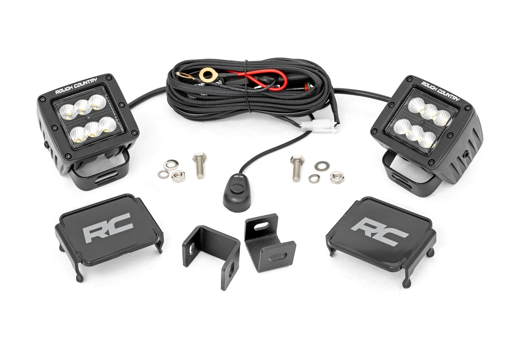 Rough Country 2" LED Ditch Light Kit for 22-25 Toyota Tundra | Flood ...