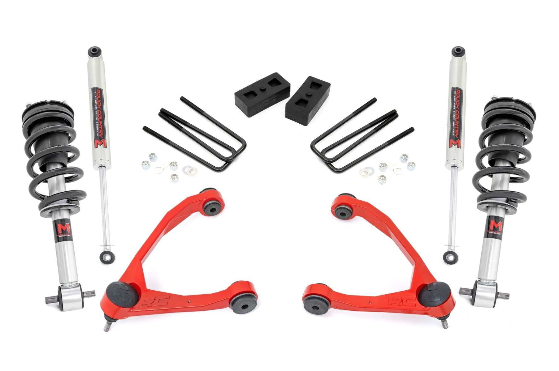 Rough Country 3.5" Lift Kit w/M1 Struts for 07-13 Chevy/GMC 1500 2WD ...