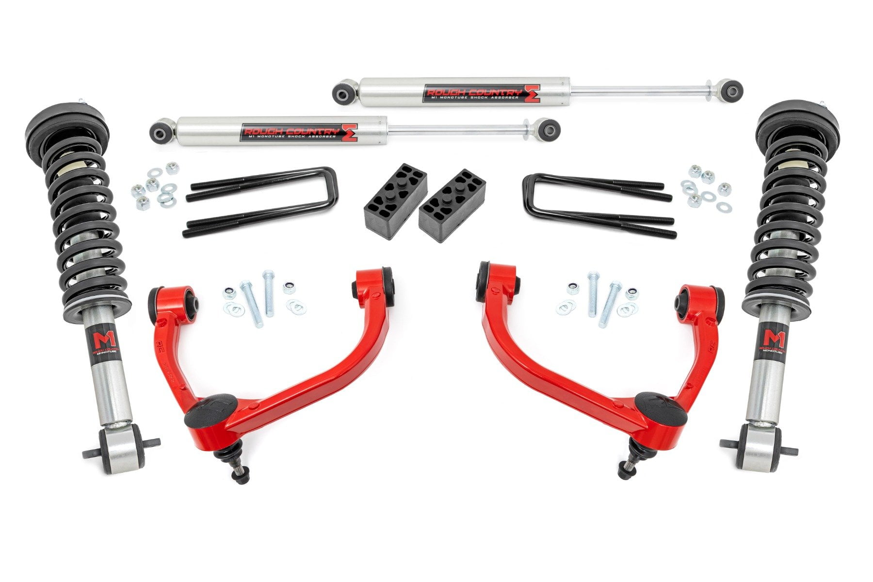 Rough Country 3" Lift Kit w/M1 Struts for 2014-2020 Ford F-150 4WD ...
