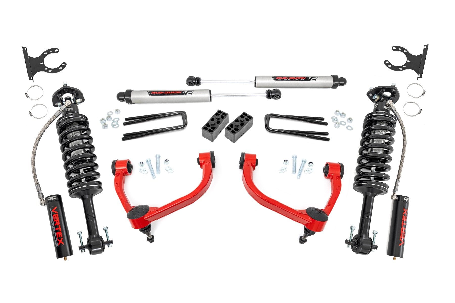 Rough Country 3" Vertex Lift Kit w/V2 Shocks for 14-20 Ford F-150 4WD ...