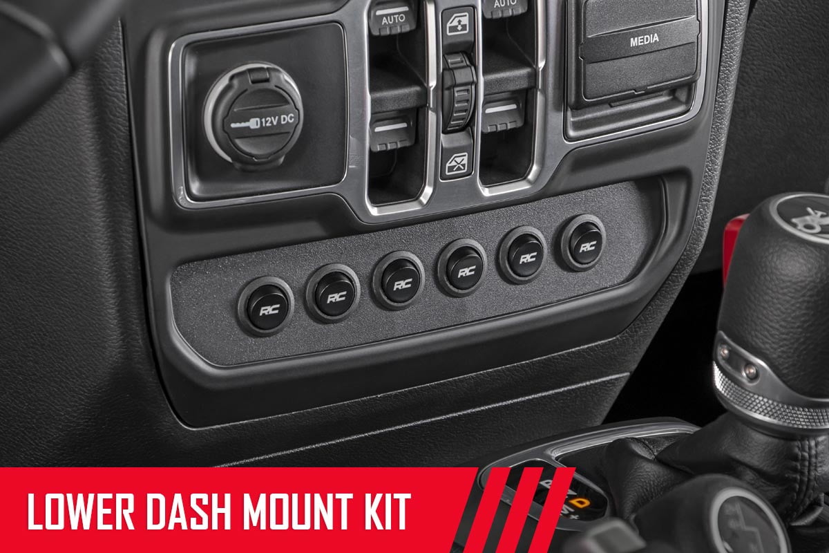 Rough Country 6 Button Multiple Light Controller for 18-25 Jeep JL/JT ...
