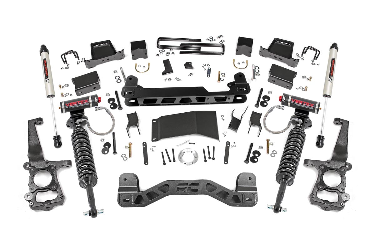 Rough Country 6" Lift Kit (fits) 2015-2020 F150 4WD | Vertex Coilovers ...