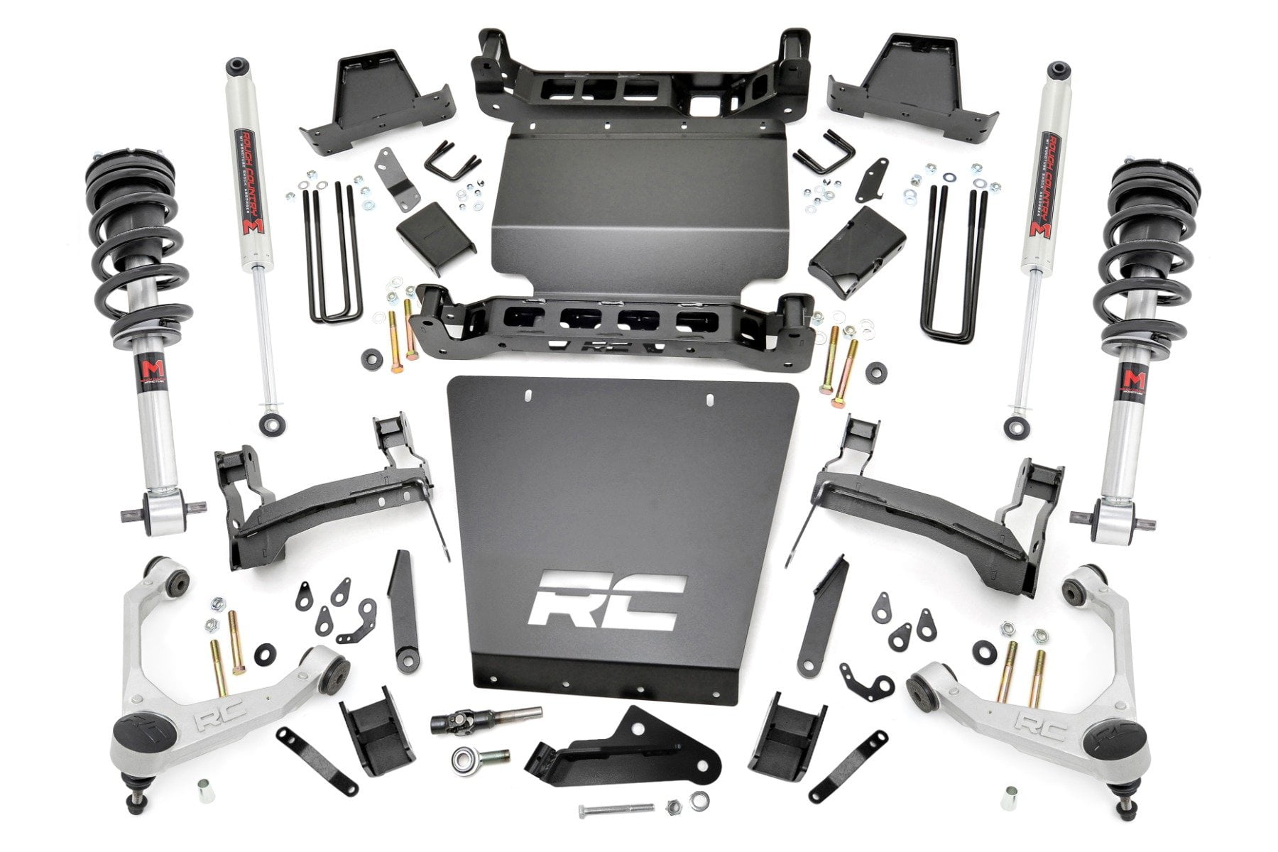 Rough Country 7" Bracket Lift Kit w/M1 Struts for 16-18 Chevy/GMC 1500 ...