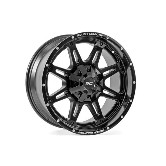 Rough Country 94 Series Matte Black Wheel - Walmart.com