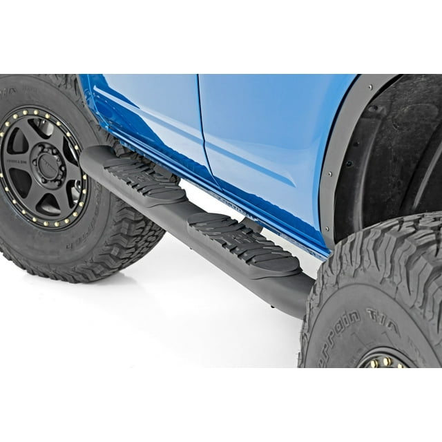 Rough Country Black Oval Steps for 2021-2025 Ford Bronco | 4-Door ...