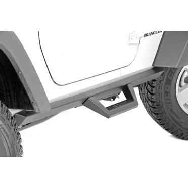 Rough Country Wheel to Wheel Nerf Steps for 07-18 Jeep Wrangler JKU ...