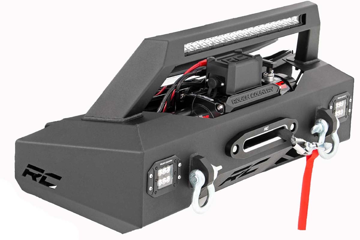 Rough Country Truck Parts - EXO Winch Mount System with Brackets ...