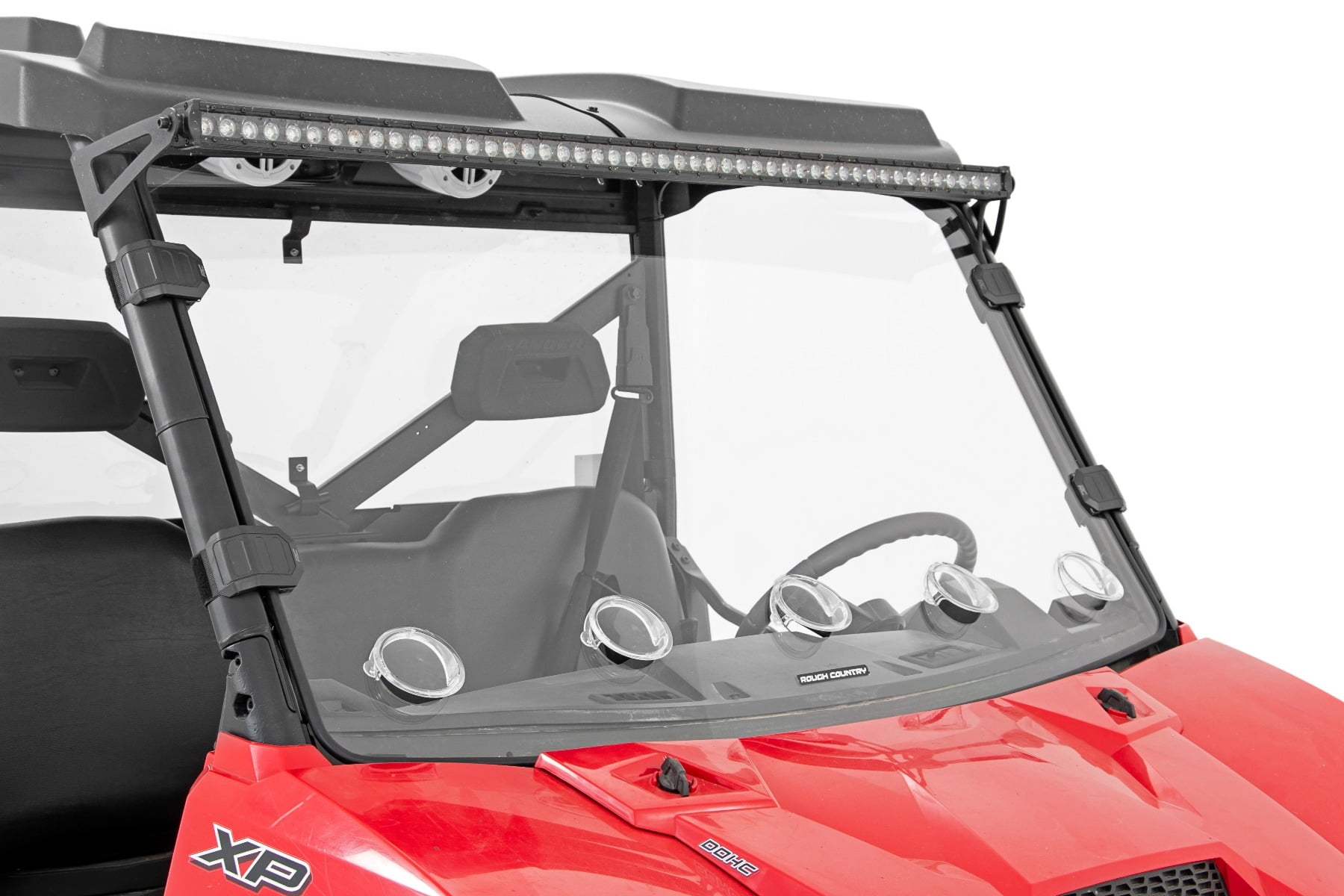 Rough Country Full Vented Windshield for Polaris Ranger - 98232010 ...