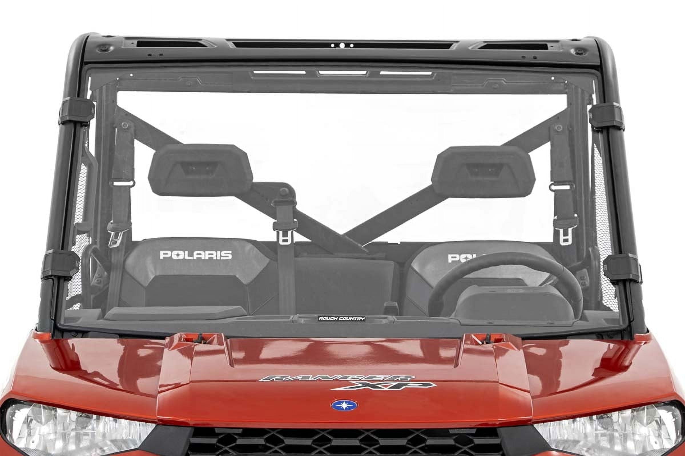 Rough Country Full Windshield for Polaris Ranger XP 900/1000 - 98132010 ...