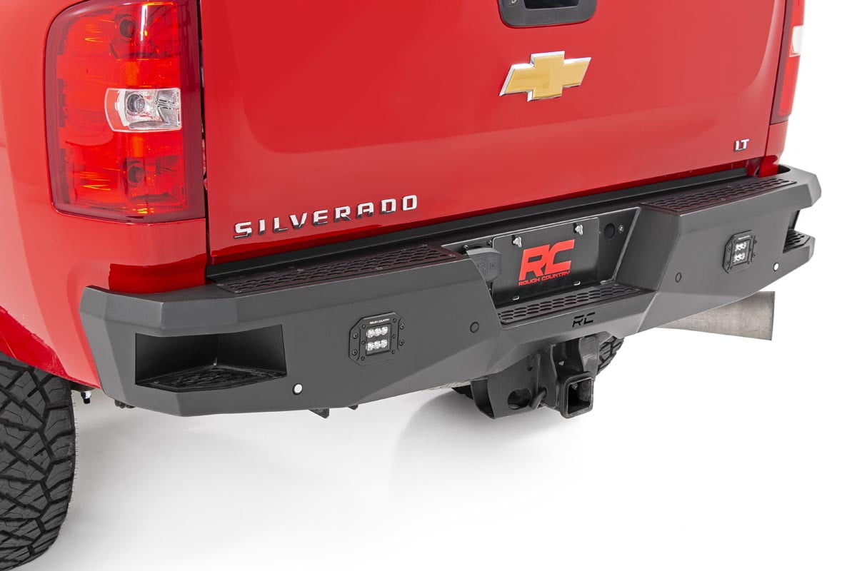 Rough Country Heavy Duty LED Rear Bumper 2011-2019 Chevy/GMC 2500 ...