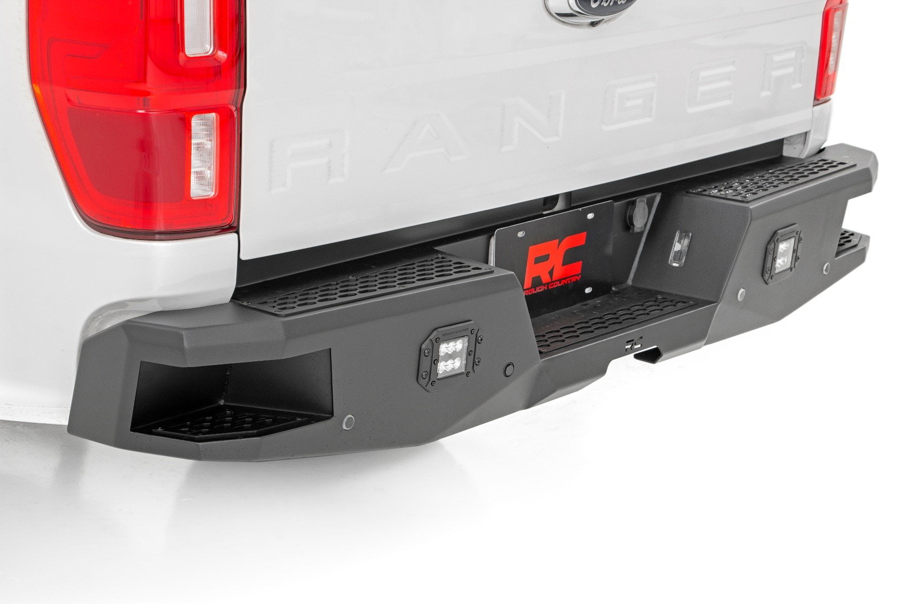 Rough Country Heavy Duty Rear LED Bumper for 2019-2023 Ford Ranger ...