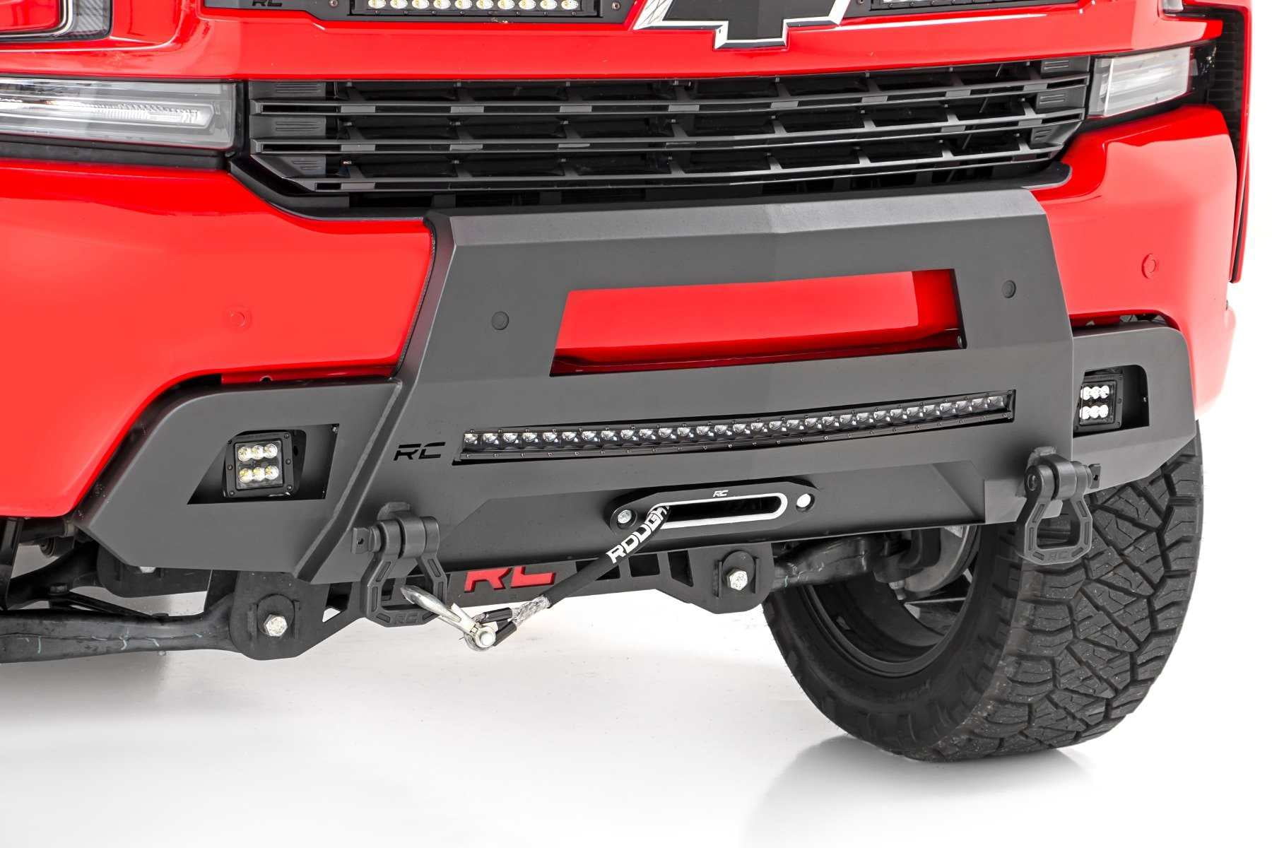 Rough Country Hidden Winch Bumper for 2019 - 2021 Chevy Silverado 1500 ...