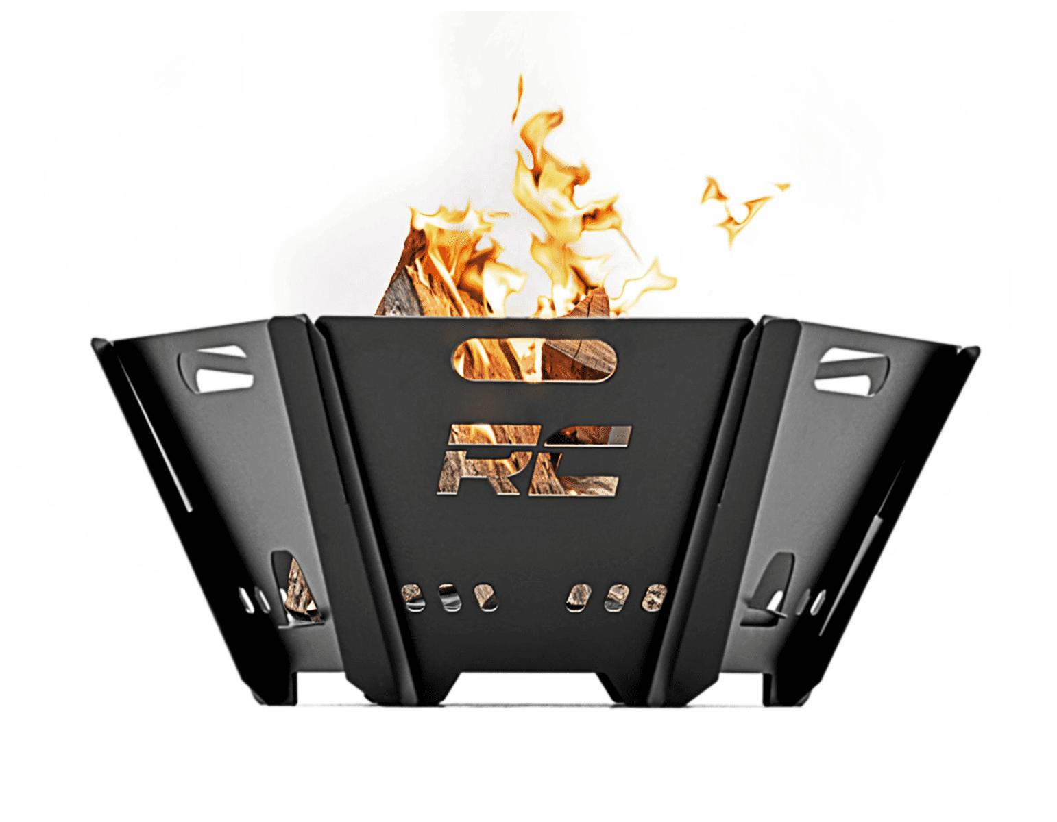 Rough Country Large Burning Outside Portable Collapsible Fire Pit with ...