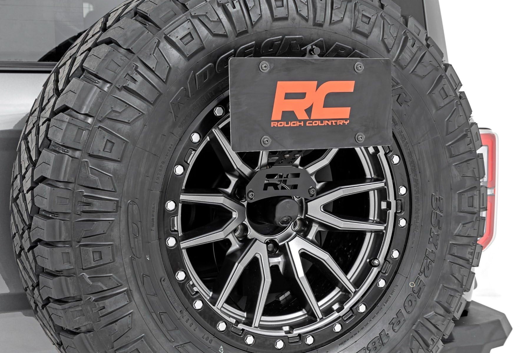Rough Country License Plate Relocation Kit for 2021-2024 Ford Bronco ...