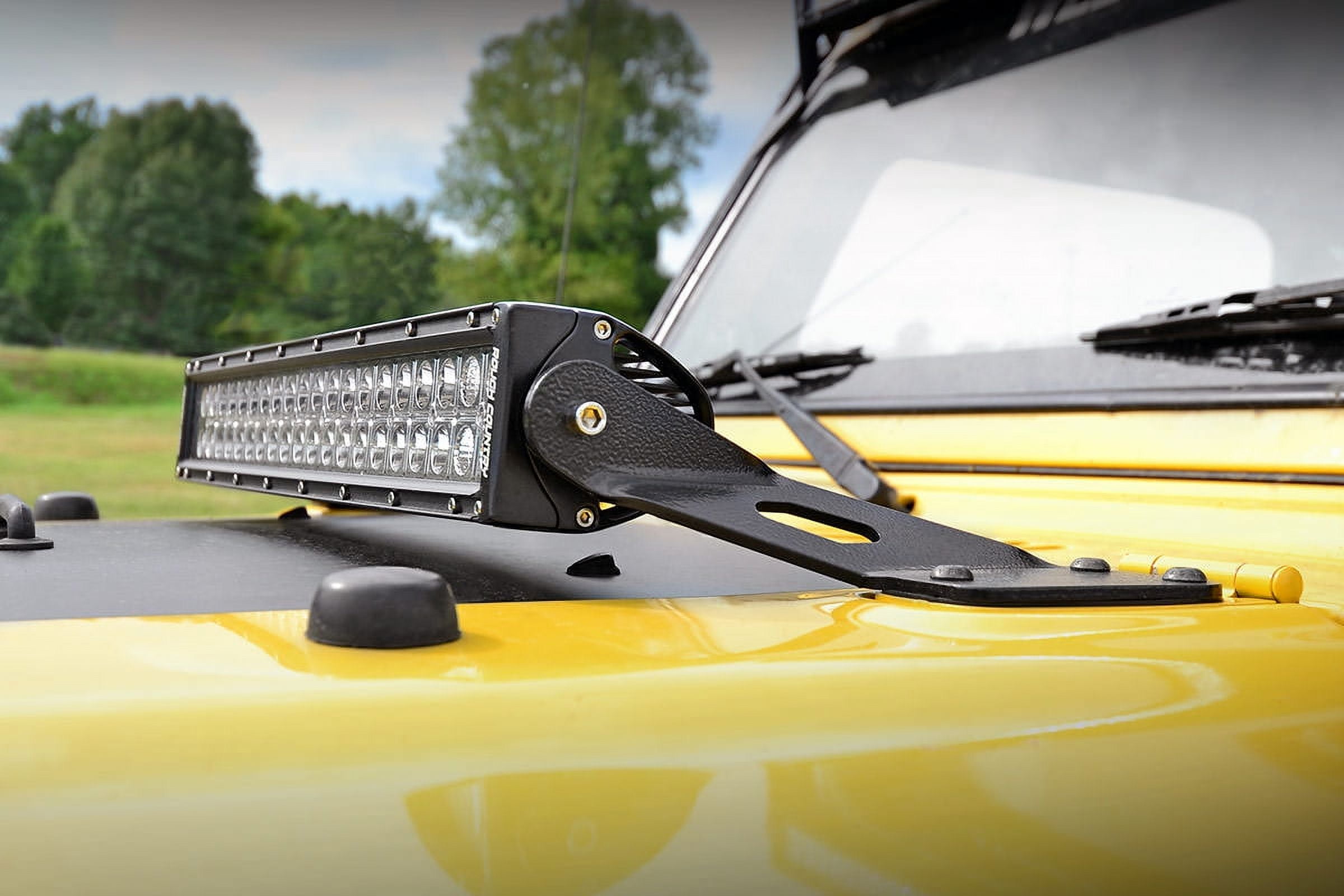 Rough Country Light Bar Hood Mounts - 70210 - Walmart.com