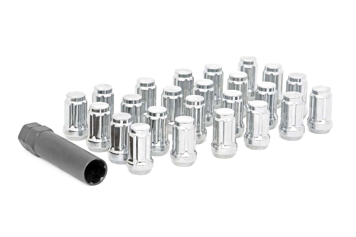 Rough Country Lug Nut Set M14x1.5 | Chrome | Set of 32 - 141532CH ...