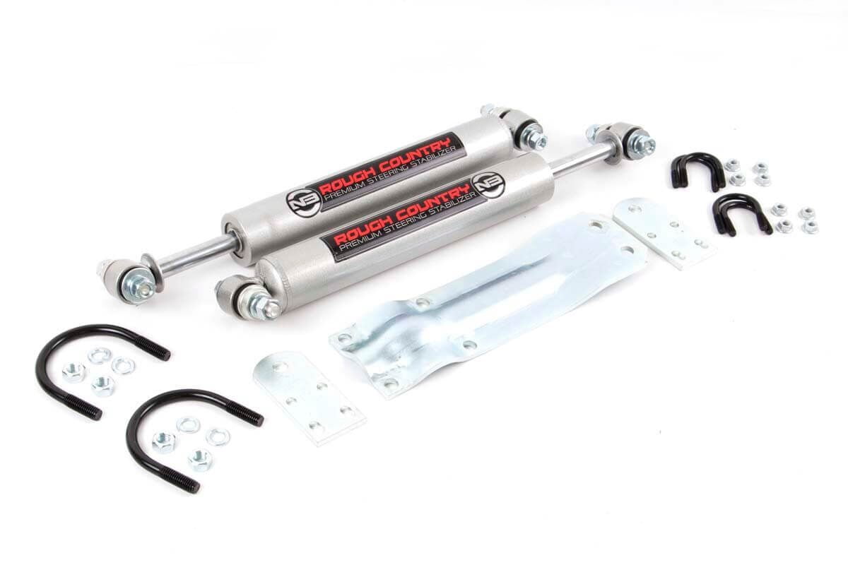 Rough Country N3 Dual Steering Stabilizer for 69-87 Chevy/GMC C10/K10 ...