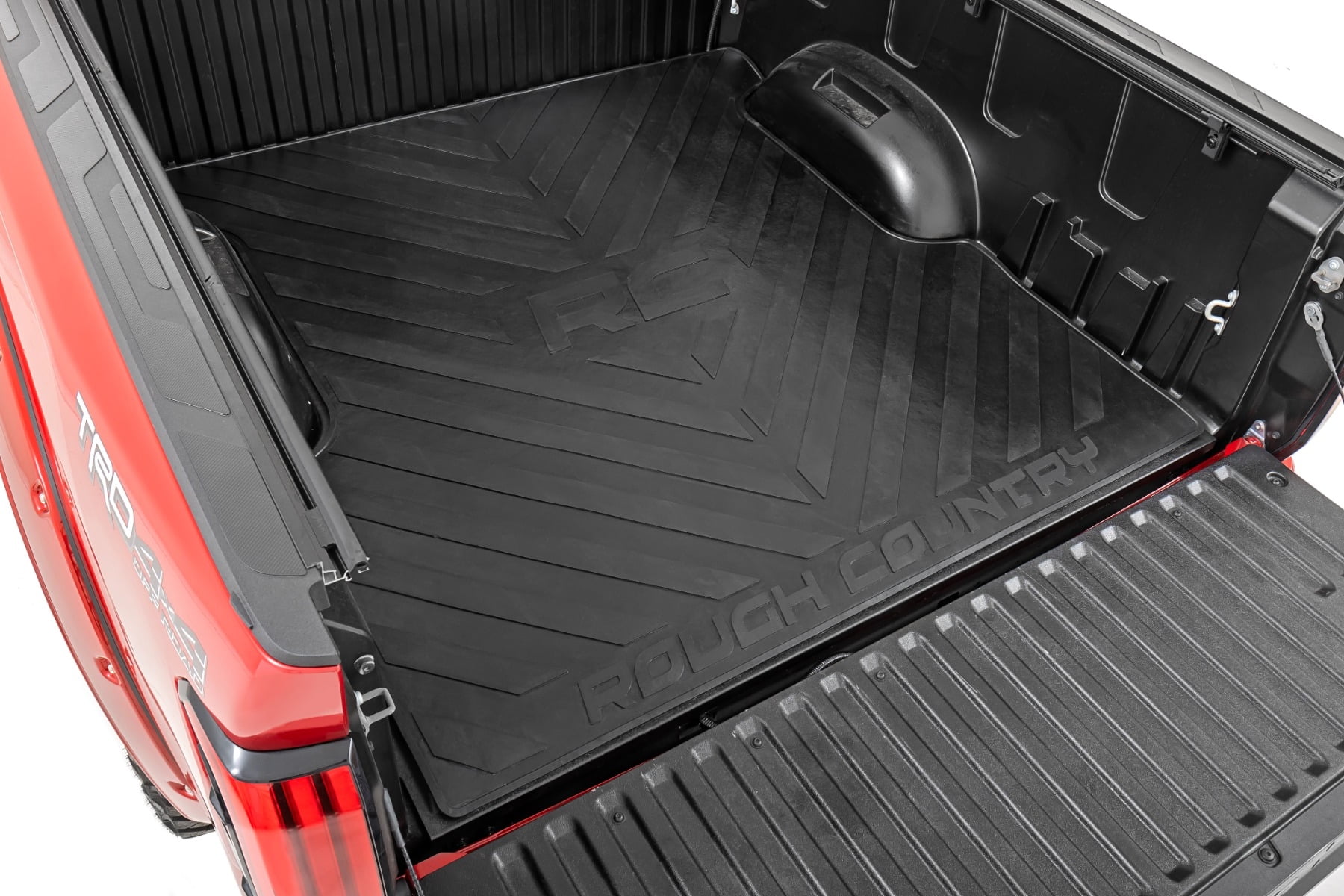 "Rough Country Rubber Bed Mat for 2022-2024 Toyota Tundra | 5'7"" Bed ...
