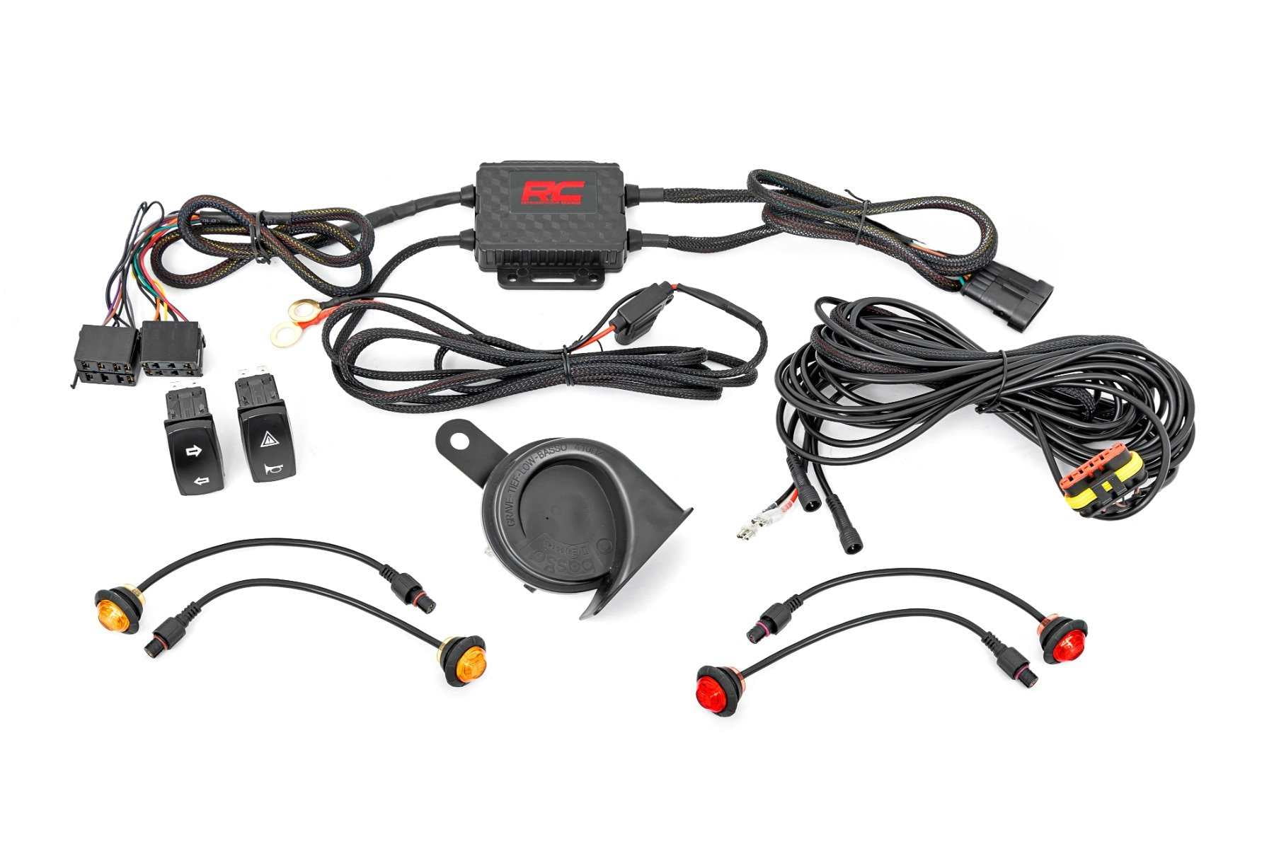 Rough Country UTV Turn Signal Kit w/Horn | Blinker Kit - 99210 ...