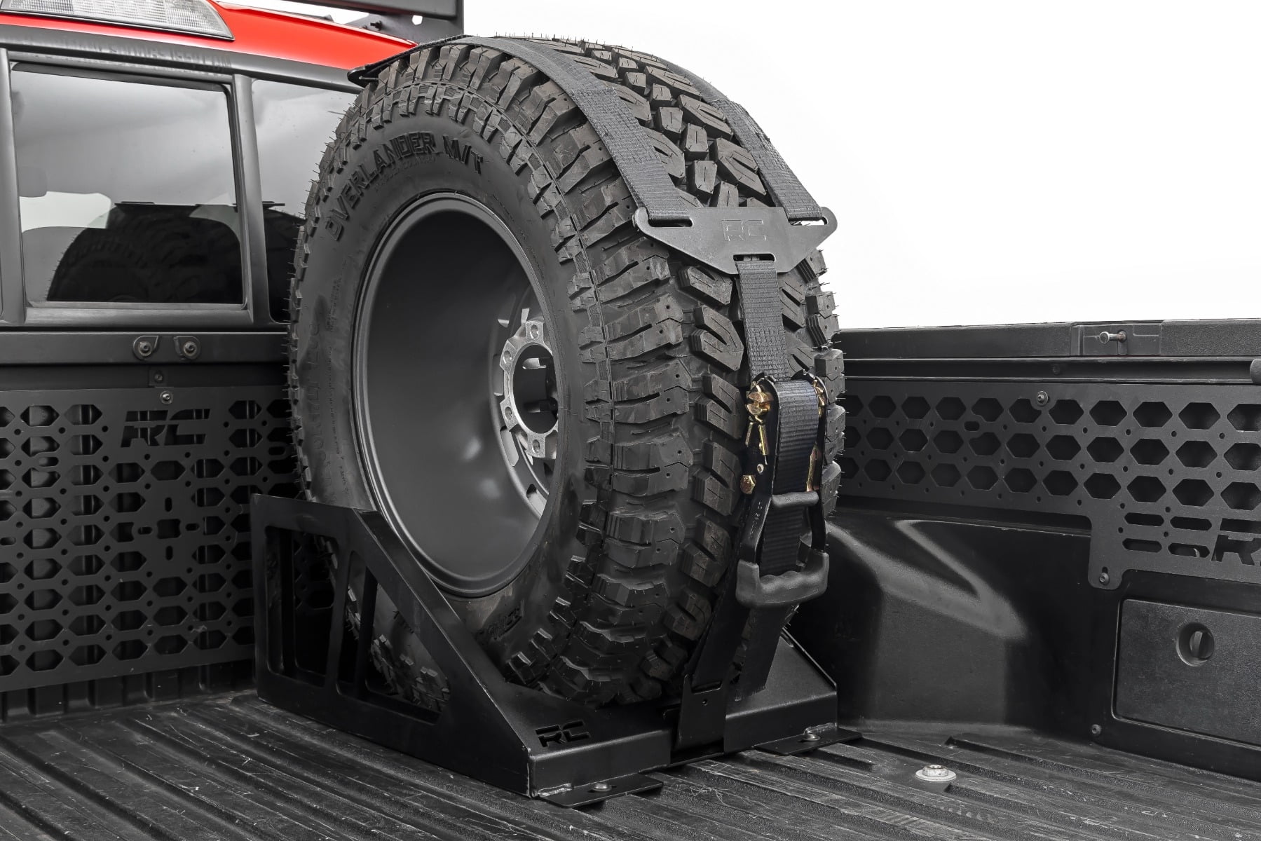 Rough Country Universal Bed Mount Spare Tire Carrier for Multiple Makes ...