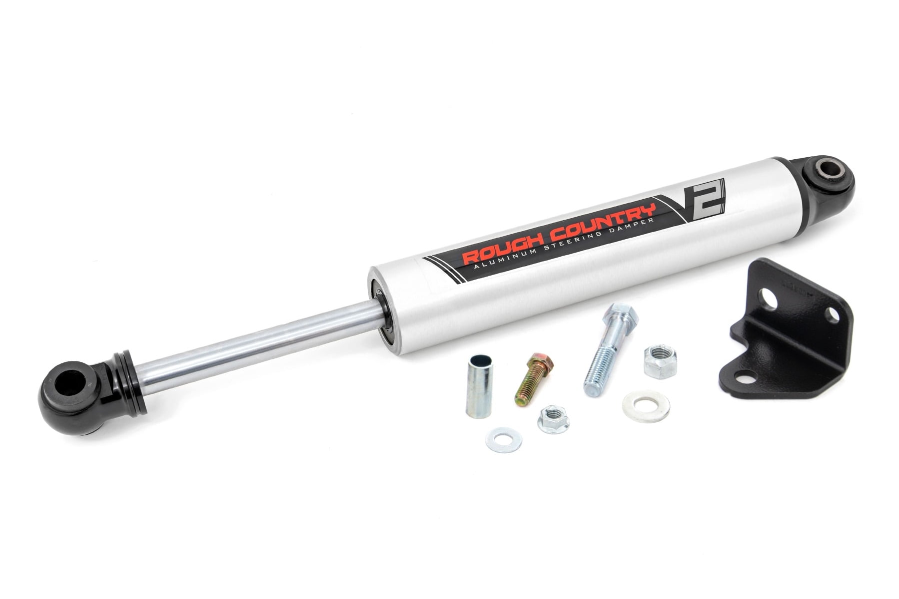 Rough Country V2 Steering Stabilizer for 2007-2018 Jeep Wrangler JK ...