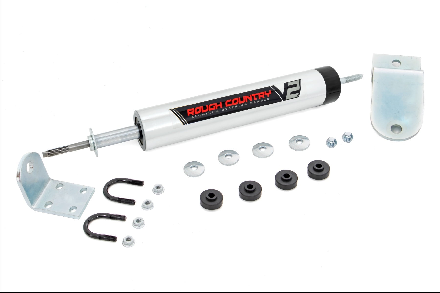 Rough Country V2 Steering Stabilizer for 94-01 Dodge 1500/2500/3500 ...