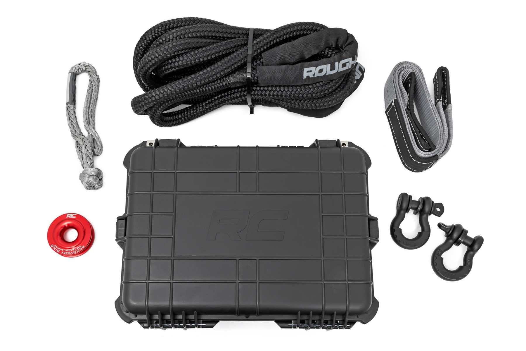 Rough Country Winch Recovery Kit | Synthetic Cable Winches - RS189 ...
