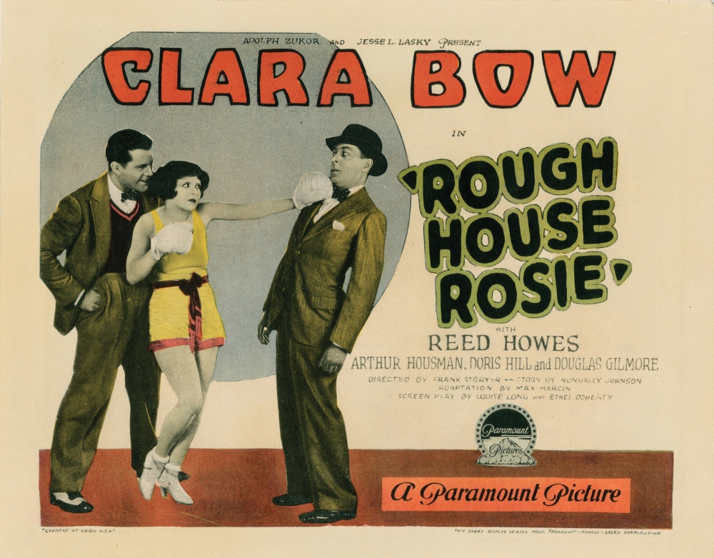 Rough House Rosie Lobbycard Reed Howes (Left) Clara Bow (Center) 1927 ...