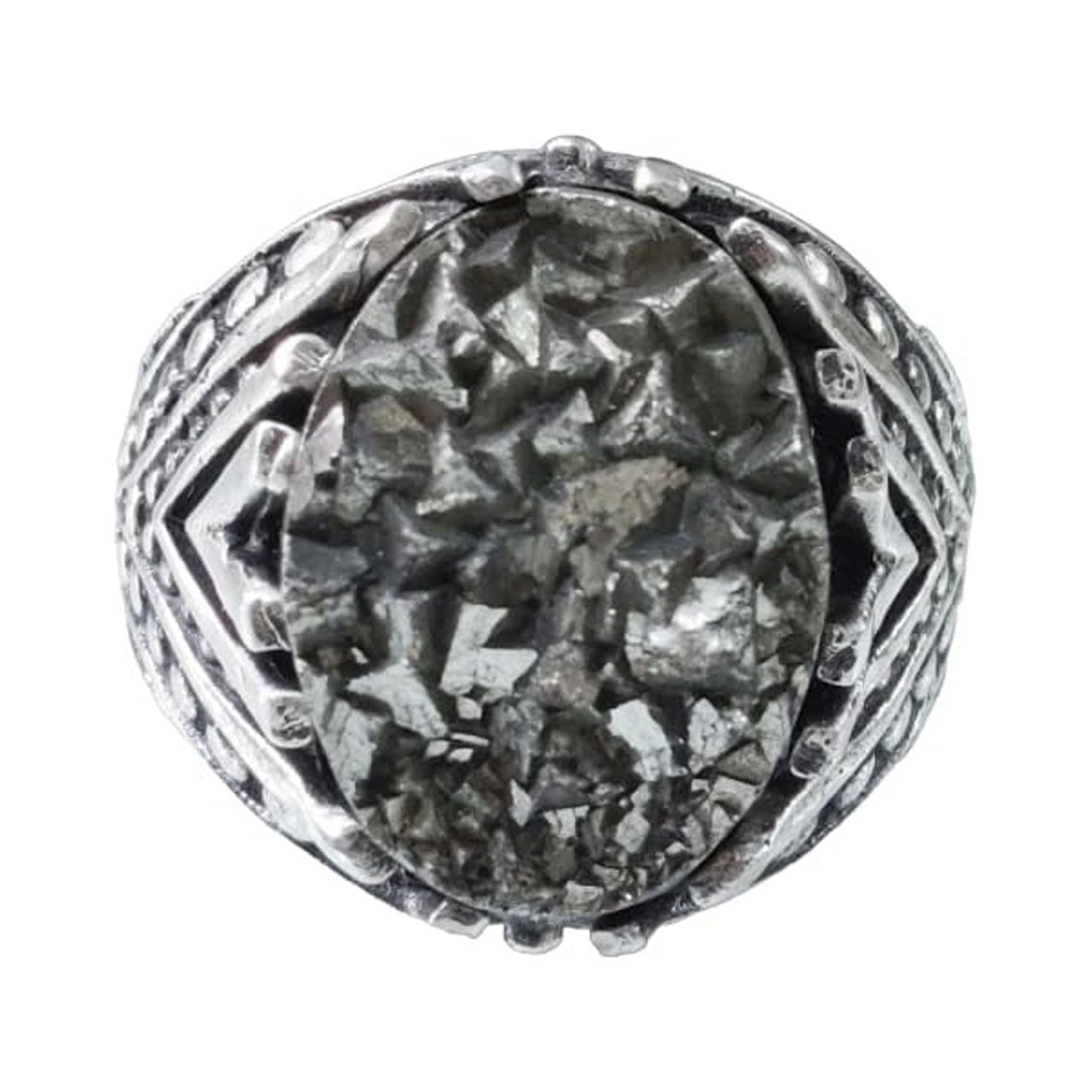 Rough Pyrite Mans Ring, Natural RAW Pyrite Gemstone Ring, Money Pyrite ...