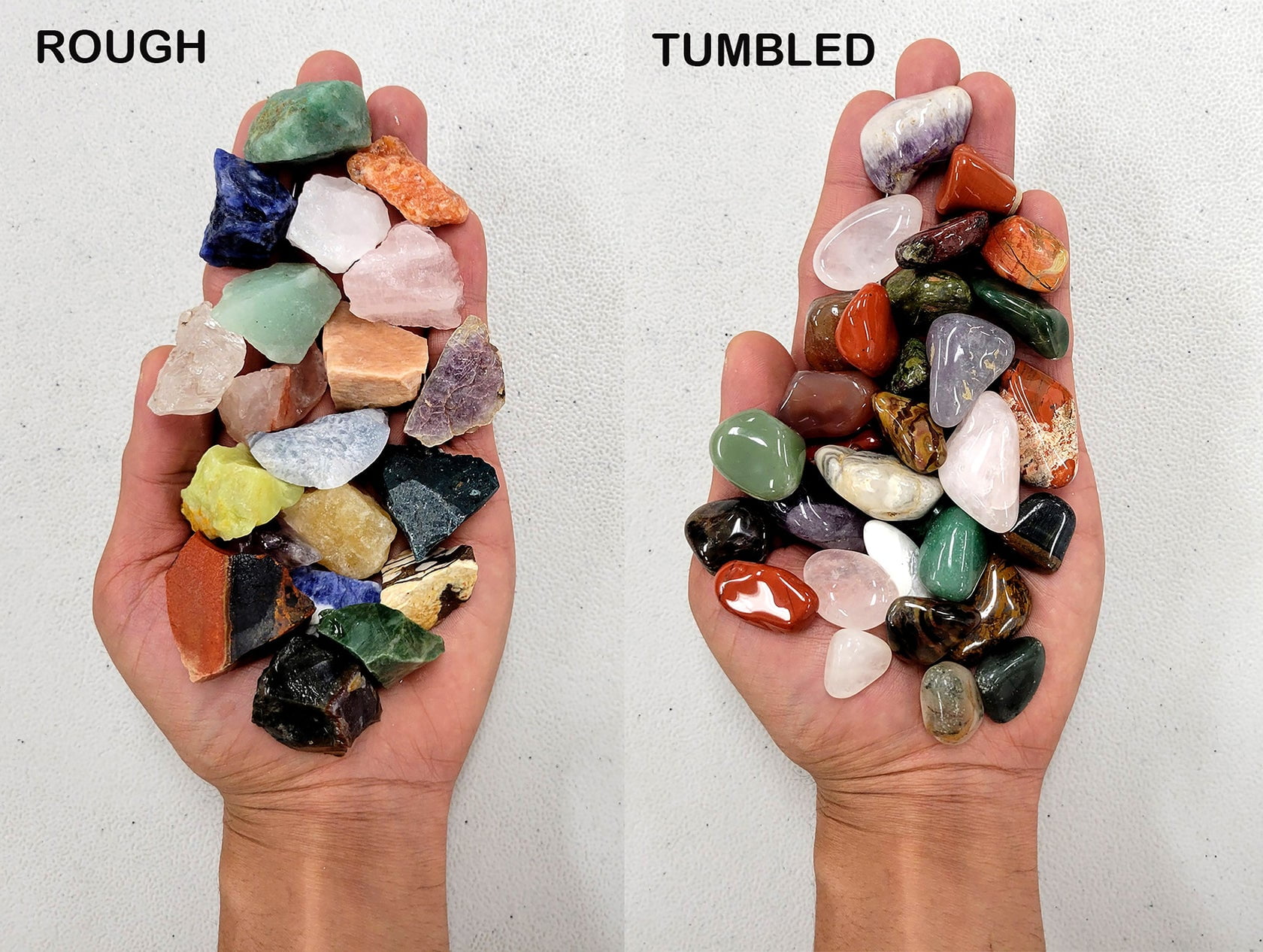 Rough & Tumbled Crystals Confetti Mix Colorful Rocks For Décor ...