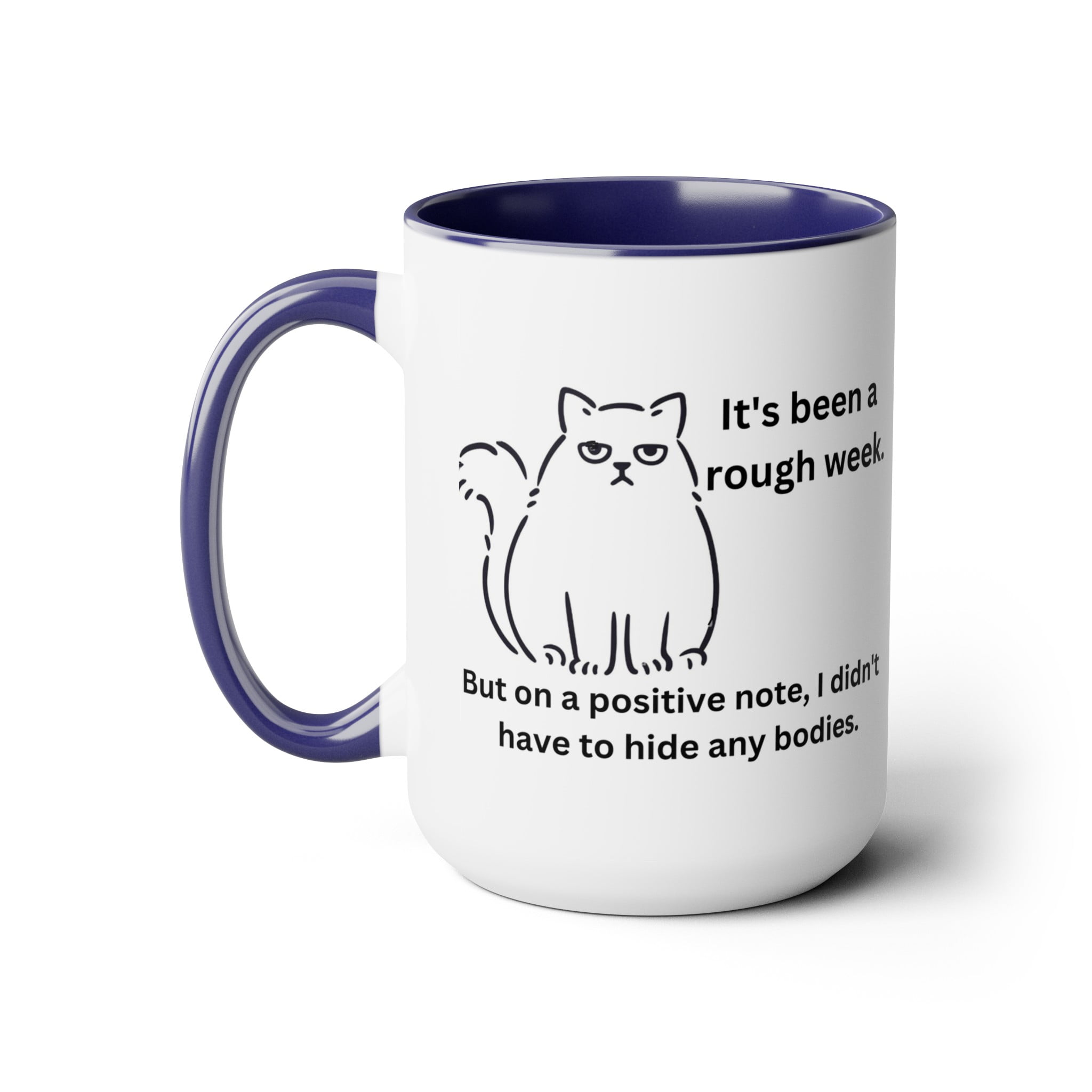 Rough Week Coffee Mug,15oz,Funny Cat Coffee Mug,Funny Mug,Cat Lover ...