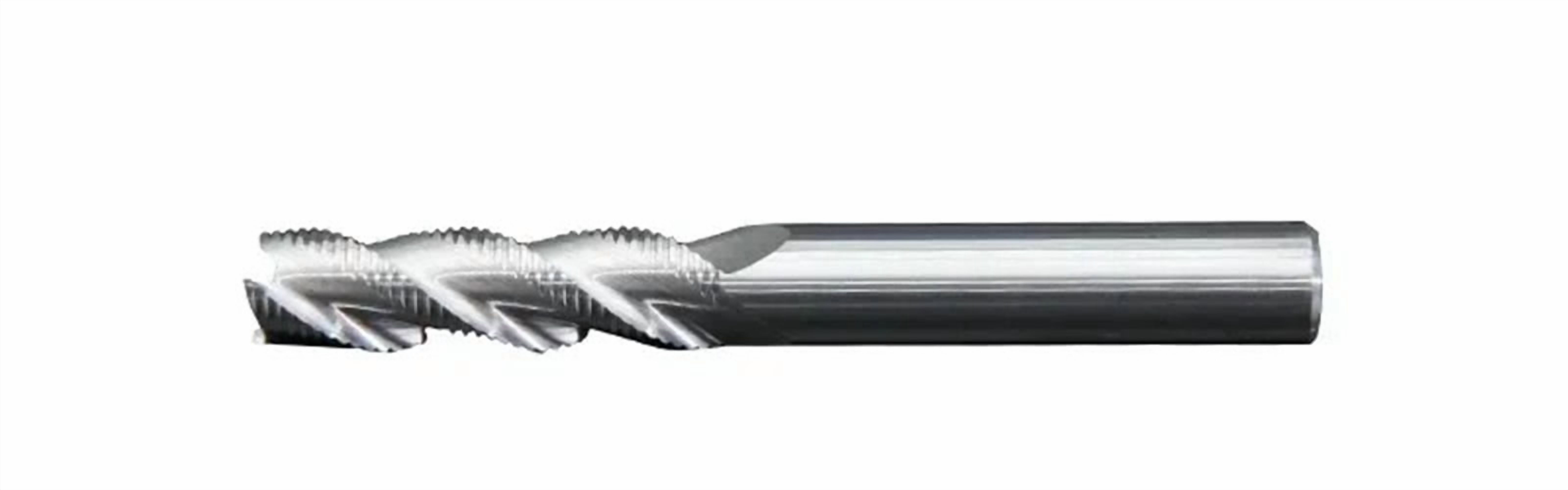 Roughing End Mill Tungsten Carbide 3 Flutes Milling Cutter For Metal ...