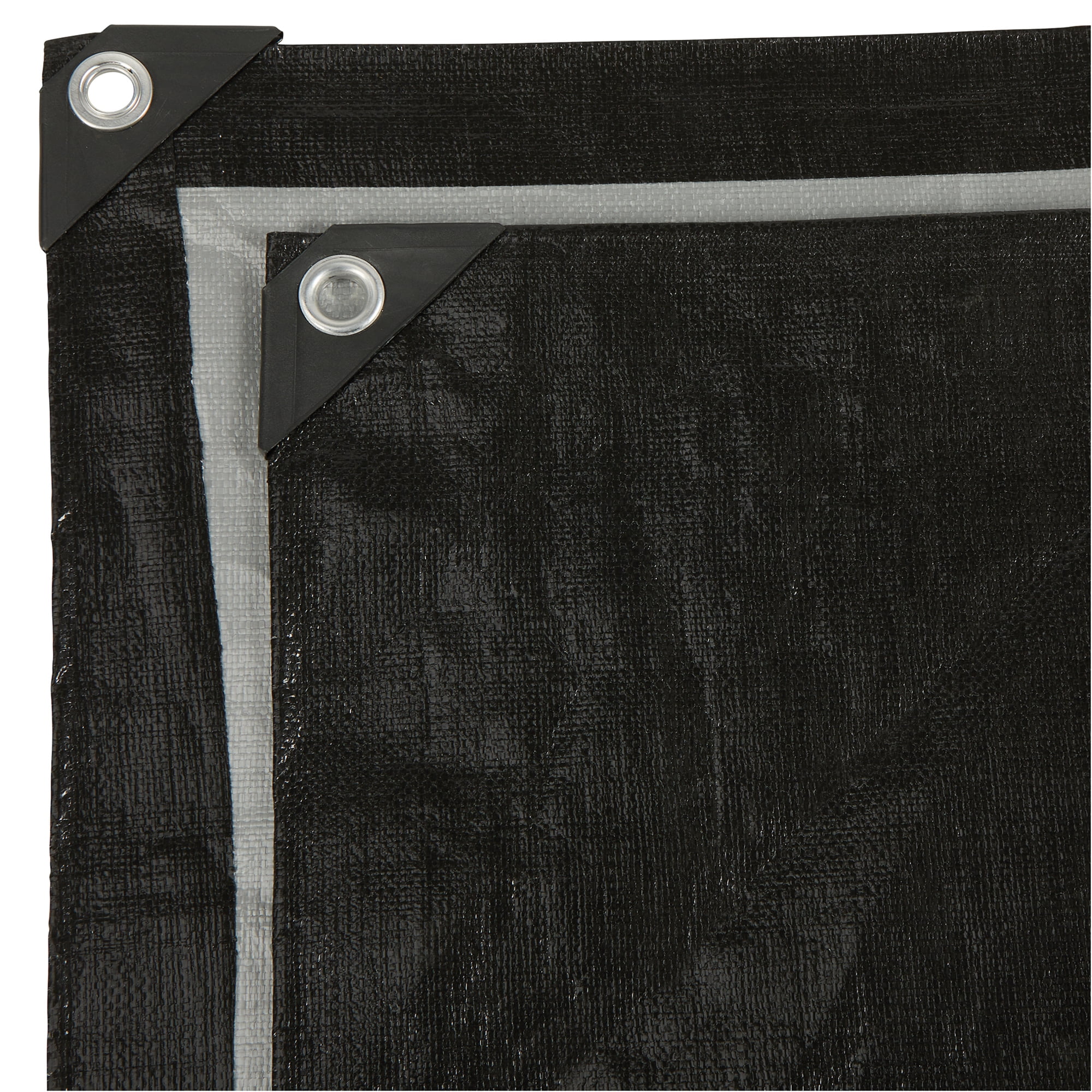 Roughneck 4.5-Oz. Premium-Grade Tarp, 8ft. x 10ft., Black/Silver ...