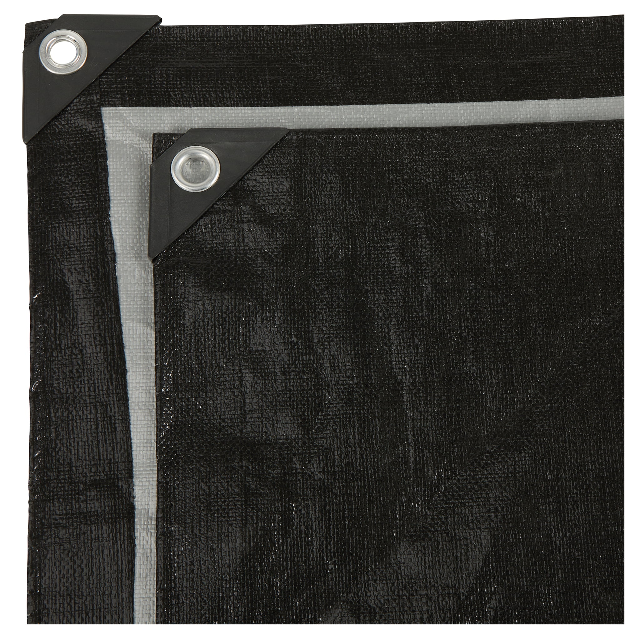 Roughneck 4.5-Oz. Premium-Grade Tarp, Black/Silver, 10ft. x 12ft ...
