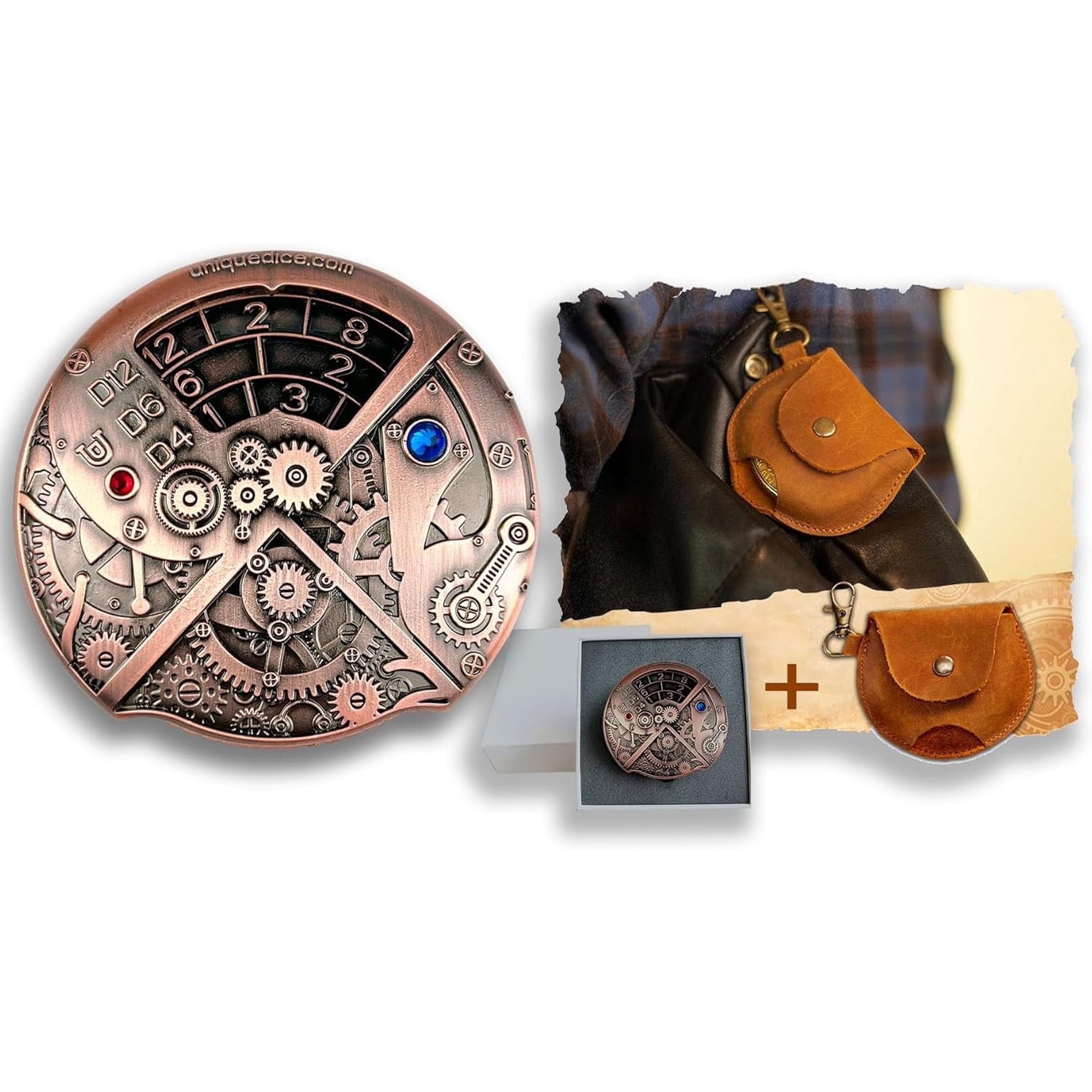 Roulette Dice Bronze Metal Dice Set for Dungeons and Dragons, DND ...