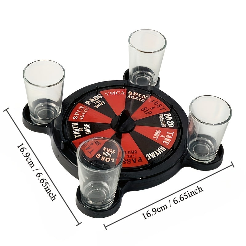 Roulette Shots Drinking Games Set for Adults Party with Glass ...