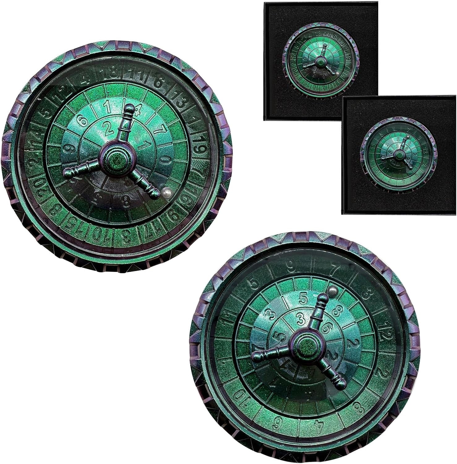 Roulette Spinner for DND Dice Set, 3-in-1 Dragon Metal D&D Dice with ...