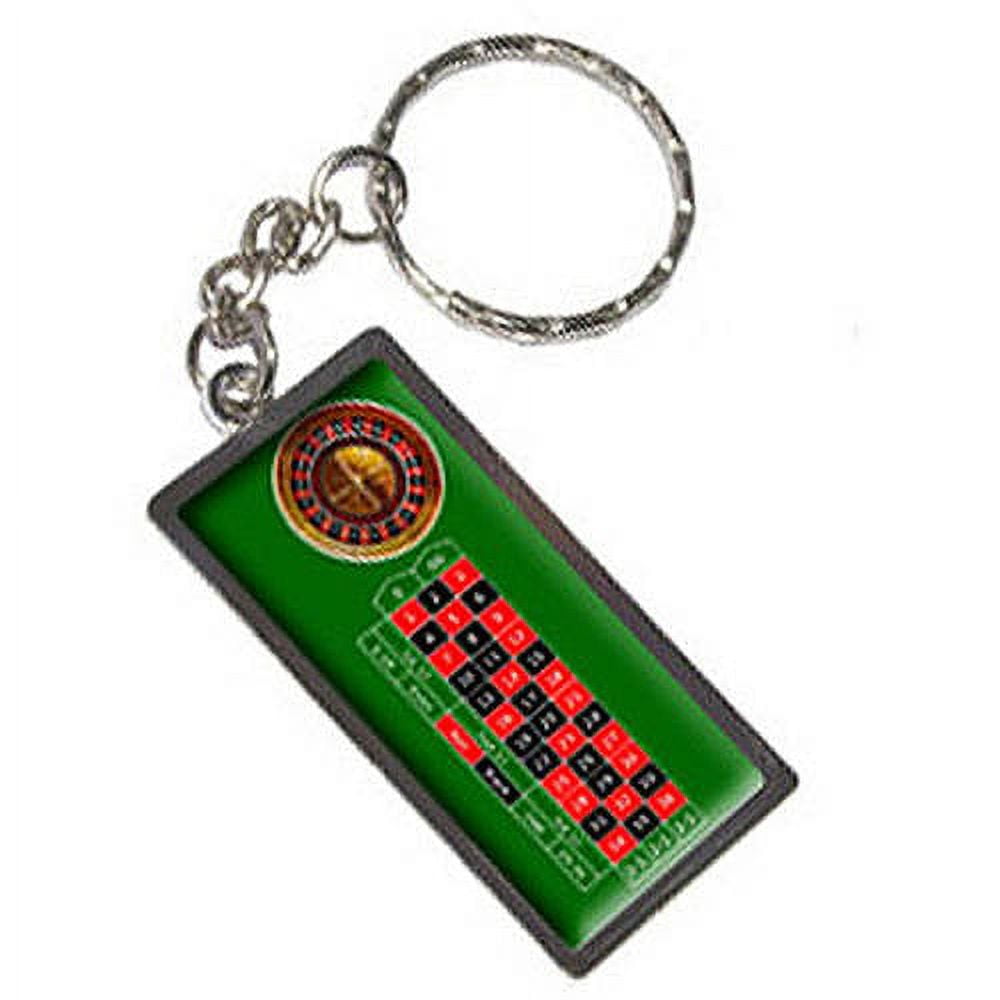 Roulette Wheel Table Gambling Keychain Key Chain Ring - Walmart.com