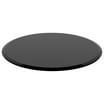 Juiluna Round Tempered Glass Tabletop With Beveled Polished Edge, For ...