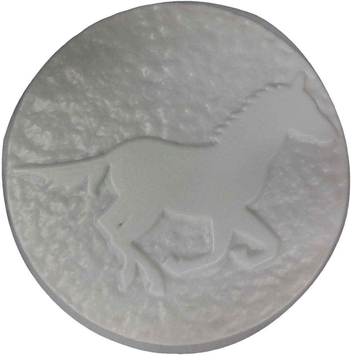 Round 16 inch Horse Plastic Craft Mold use with Concrete or Cement for ...