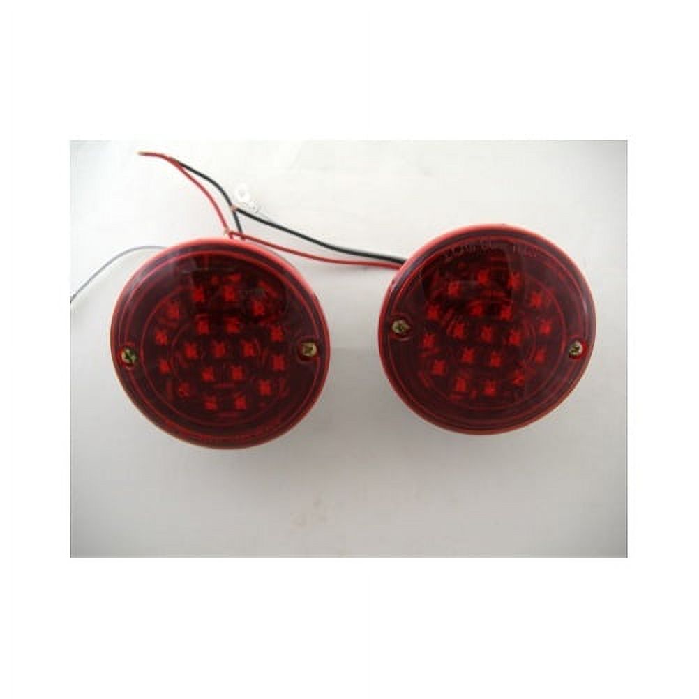 Round 19 LED Stud Mount Light With 5/LED License Light Stop, Turn ...